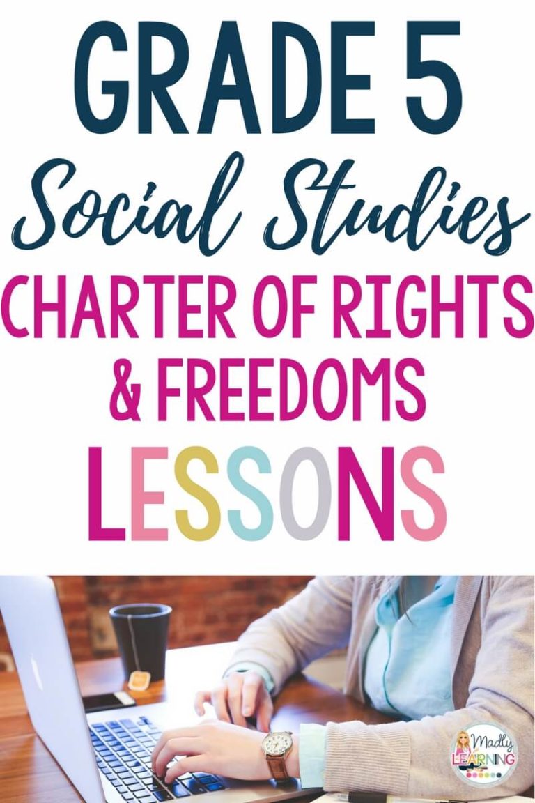 Gr 5. Social Studies - Charter of Rights and Freedoms - Madly Learning