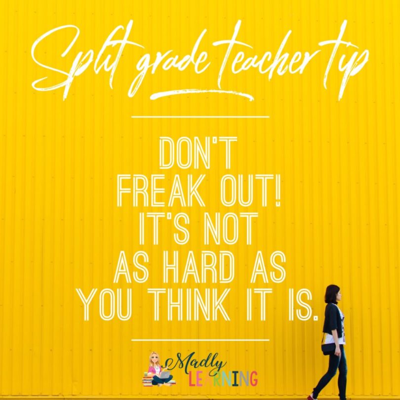 Getting Ready to Teach a Split Grade Classroom - Madly Learning