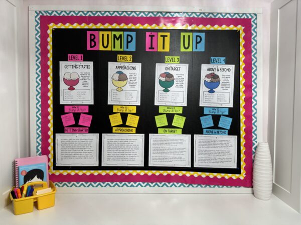 Make a Bump It Up Board For Better Classroom Assessment - Madly Learning