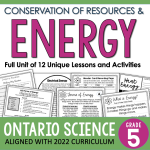 Ontario Grade 5 Science Curriculum Inquiry Based BUNDLE