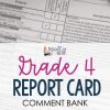 ONTARIO: Grade 4 Report Card Comment Bank - Madly Learning