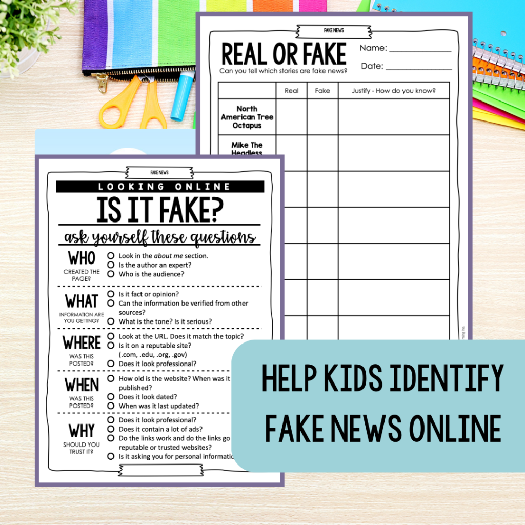 Fake News - April Fools Activity Pack for Media Literacy - Madly Learning