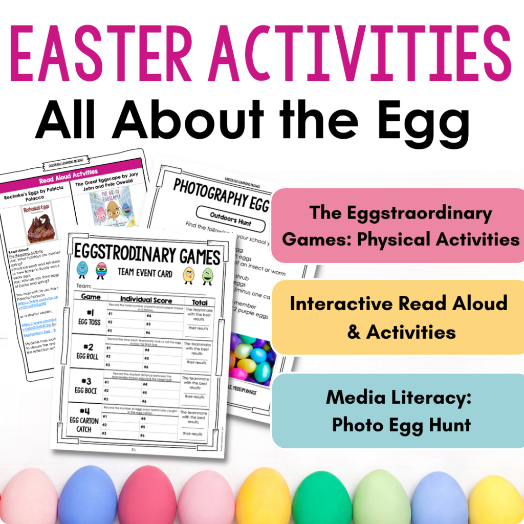Easter Activity Pack - All About Eggs Media Literacy Activities - Madly ...