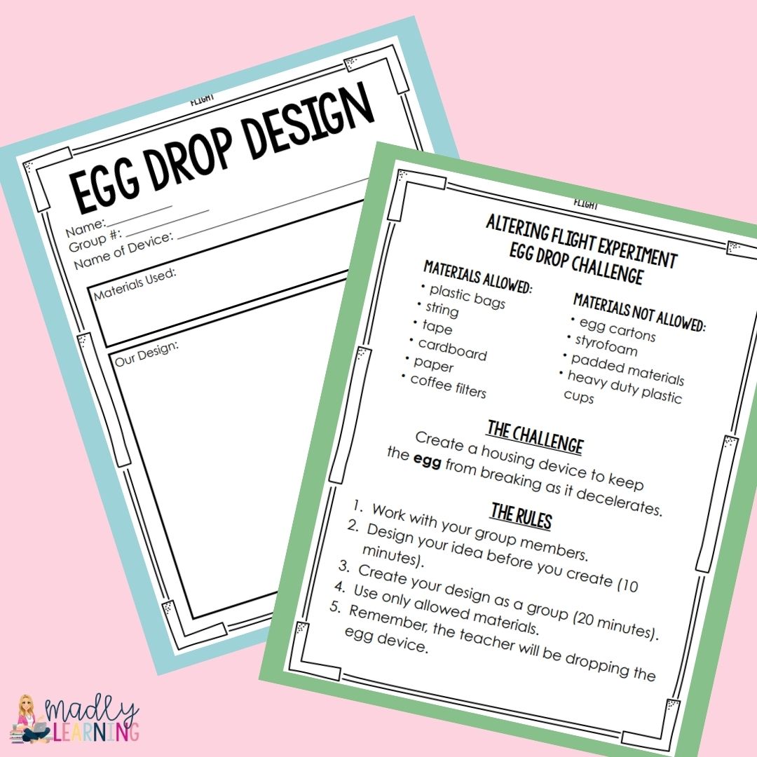 Teaching Grade 6 Flight with the Egg Drop STEAM Challenge