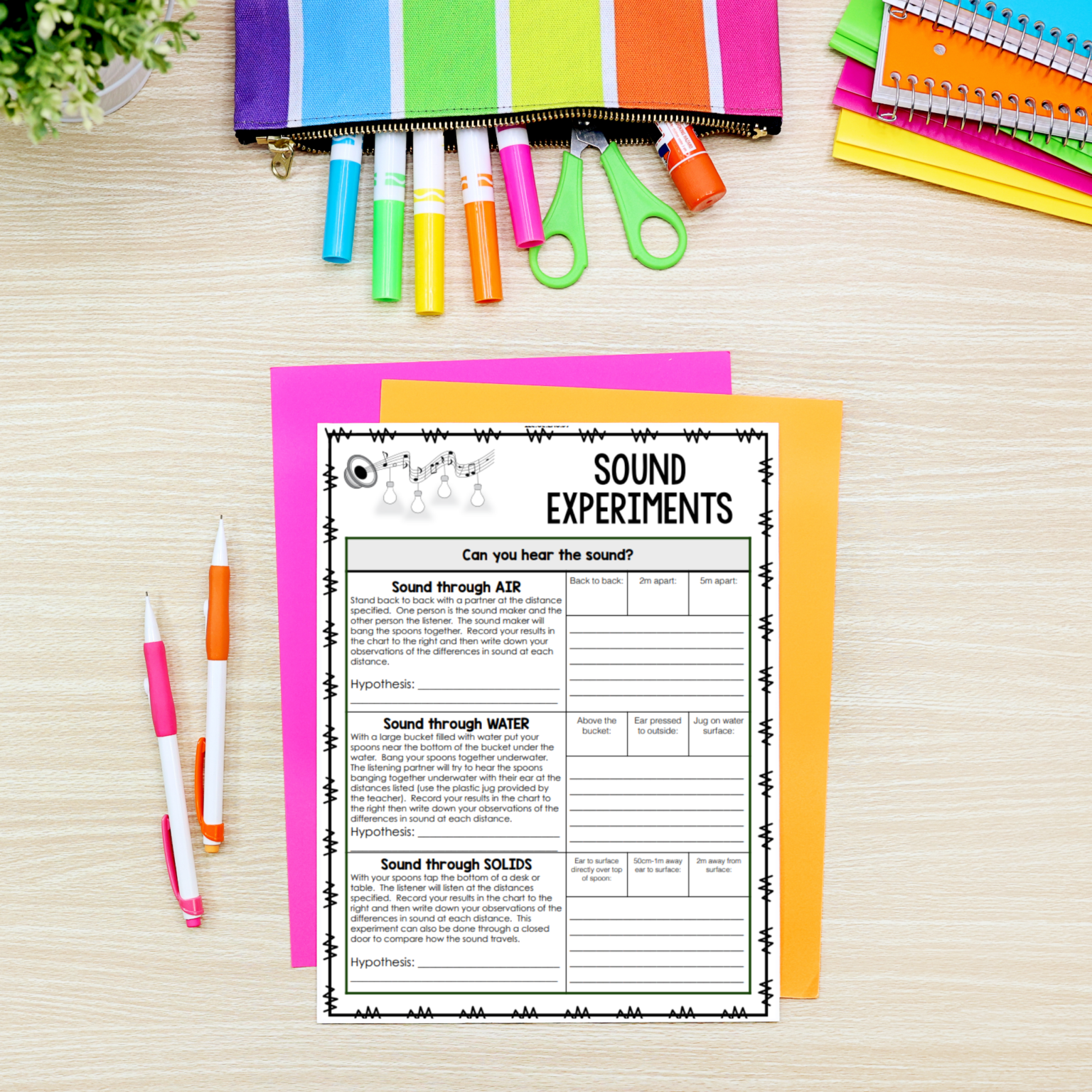 Hands-On Light and Sound Science Experiments for Your Grade 4 Classroom ...