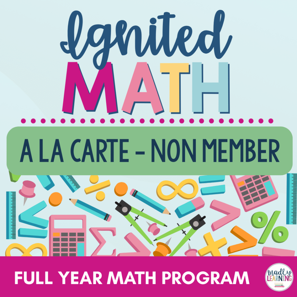 Ignited Math - Single Grade Downloadable Bundle - Non Member - Madly ...